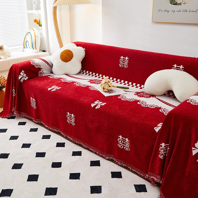 Sofa Throw Cover | Rosy | SofaGuards